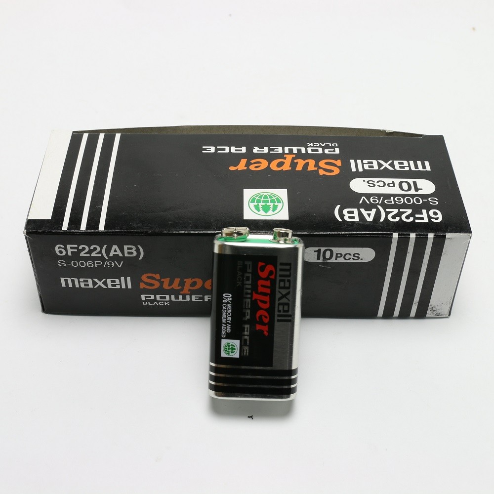Pin 9V Maxell (pin 6F22 / Super / vuông)