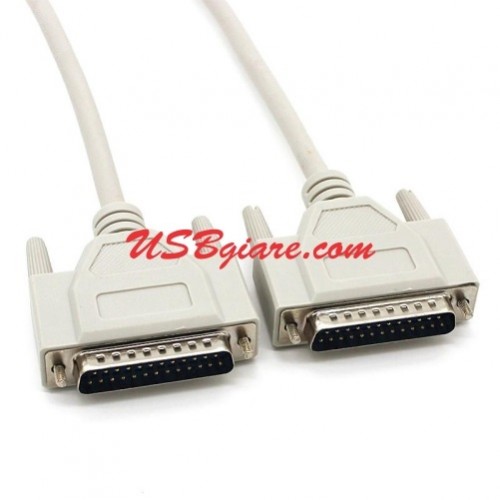 Cáp Com 25 (DB25) 2 đầu đực 5M