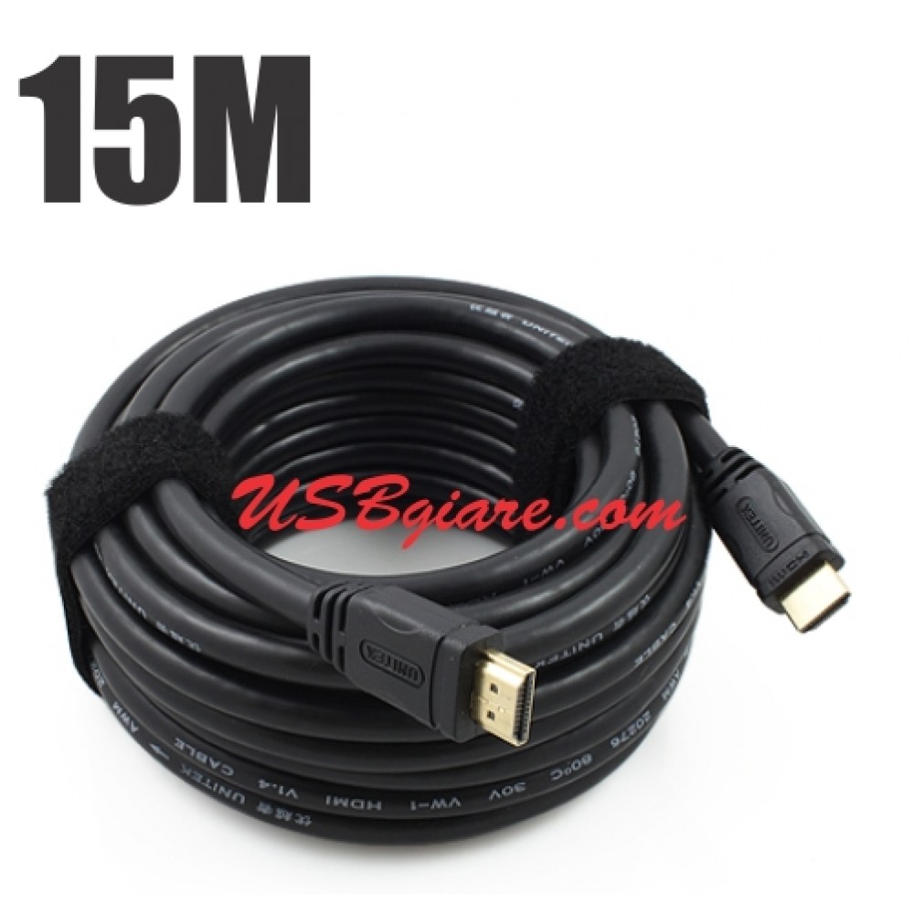 Cáp HDMI 15M (4K 3D) Unitek Y-C143M