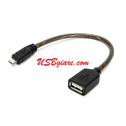 Cáp USB On-The-Go cho Điện thoại Androi cổng Micro USB Unitek YC-438