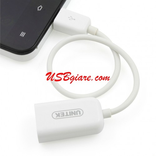 Cáp OTG micro USB loại tốt Unitek YC-445