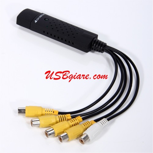 USB 2.0 EASY CAPTURE 4CH - BỘ THU HÌNH ẢNH ÂM THANH CAMERA, TV