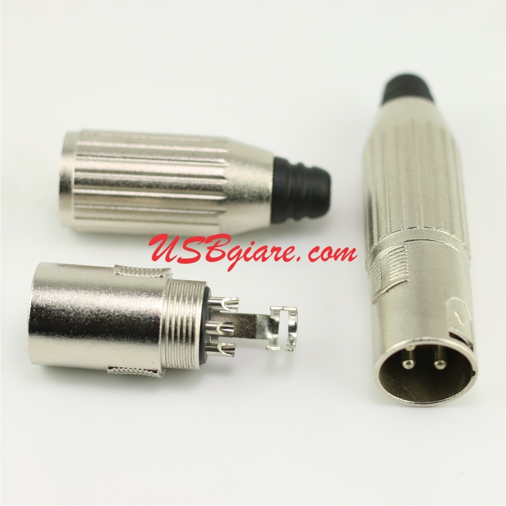 Jack Canon XLR /Balance đực hàn dây JC1763