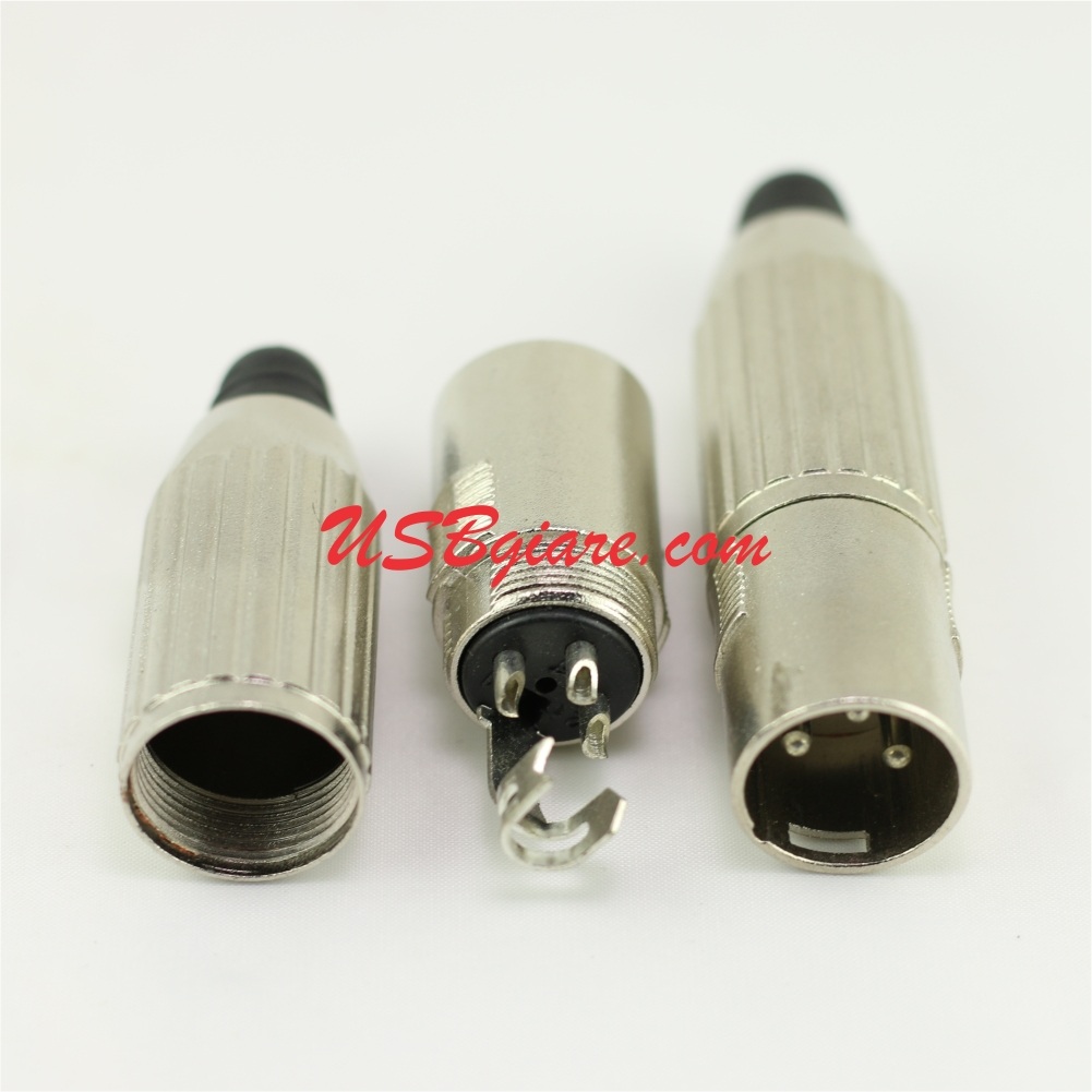 Jack Canon XLR /Balance đực hàn dây JC1763